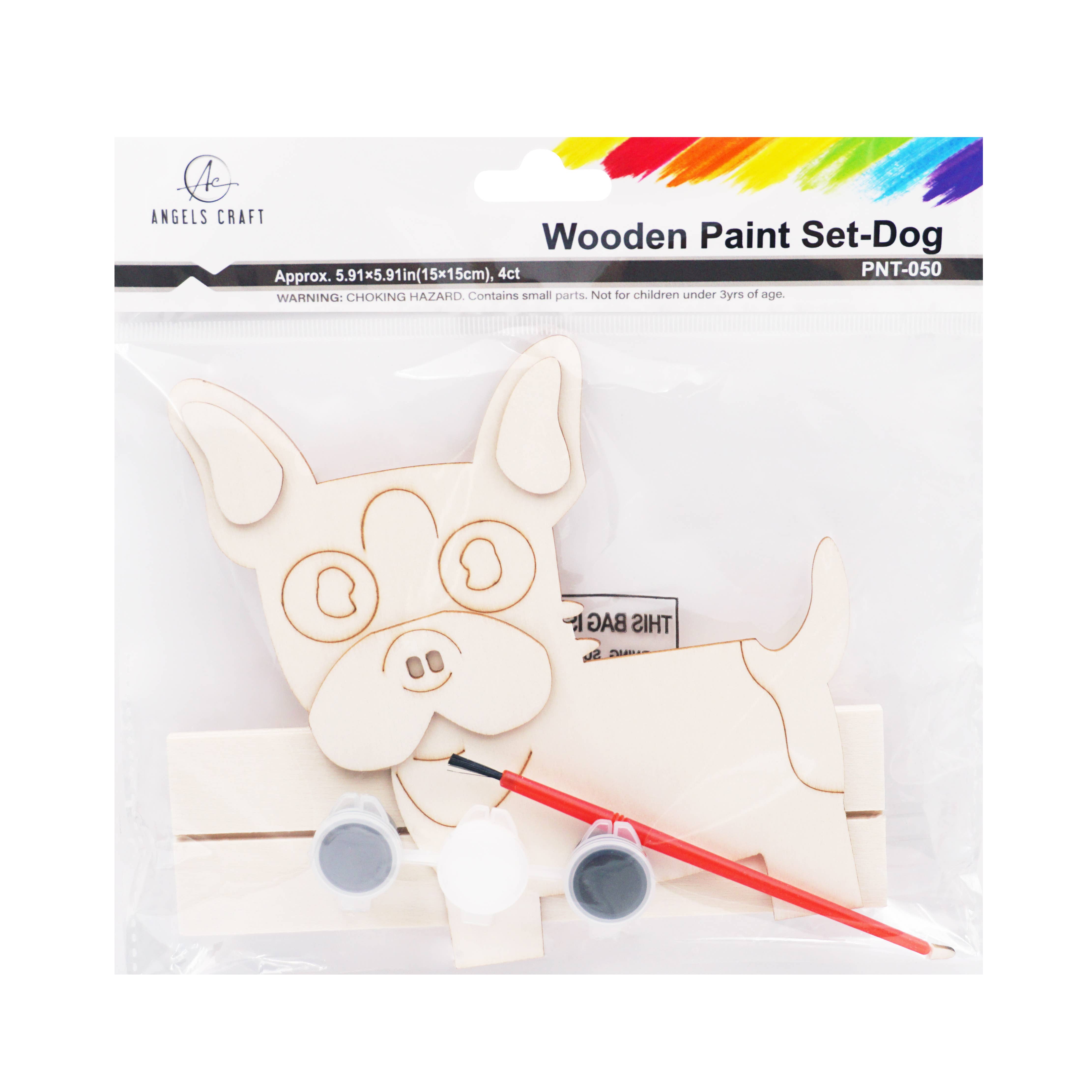 Wooden Paint Set w/ Laser-engraved Details - Dog – Keppel and Kismet