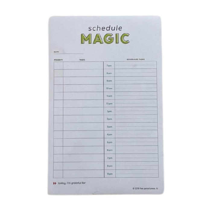 Daily Schedule Magic To-Do List Notepad – Keppel and Kismet